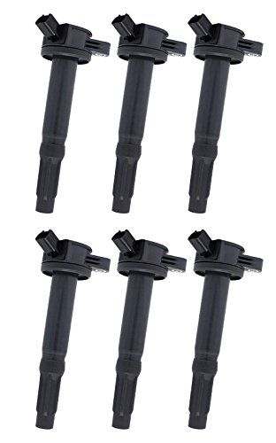 ENA Set of 6 Ignition Coil Pack Compatible with Mercury Ford 2008-2012 Escape, 2006-2012 Fusion, 2009-2011 Mariner 2006-2011 Milan, 2006 Lincoln Zephyr Replacement for DG514 C1594 UF486 3.0L V6