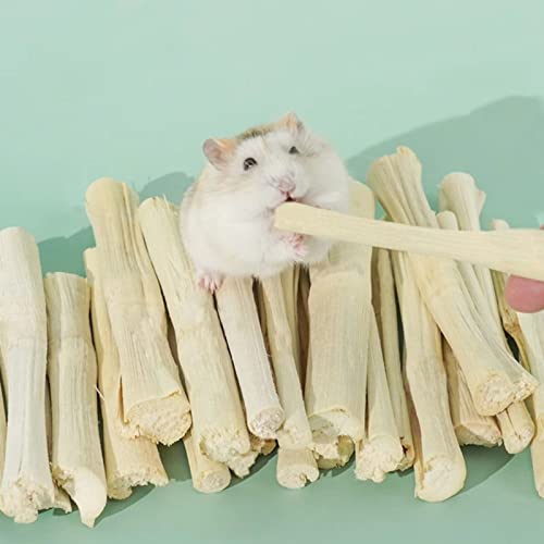 XLpeixin 300g Snacks Sweet Bamboo Chew Toy for Rabbits Chew Sticks for Hamster Chinchilla Guinea Pig,Molar Treats Snack for Small Animalsā¦