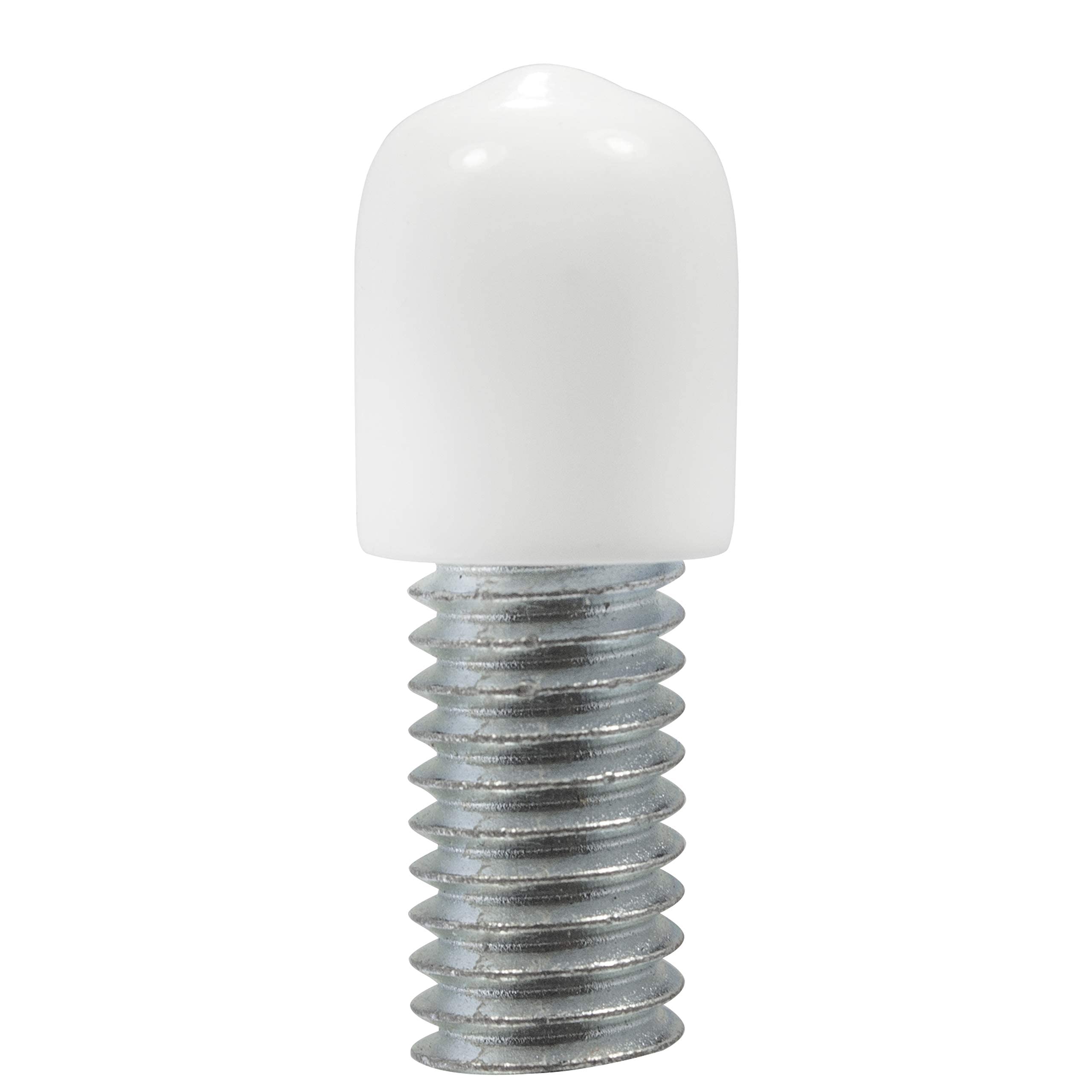 Prescott Plastics Made in USA 1/2" 0.5" Inch Round Vinyl Plug Insert (20 Pack), White Rubber End Cap for FDA Food Grade, Fence, Glide Insert for Pipe Post and Furniture