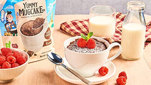 Farin'UP Mug Cake Mix with Belgian Chocolate, 15oz | Resealable, No Mess Packaging (Pack of 1)