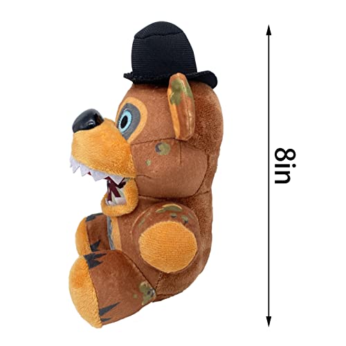 Twisted Freddy Plush Toy,Five Nights at Freddy's plushies, FNAF All Character Stuffed Animal Doll Children's Gift Collection,8β