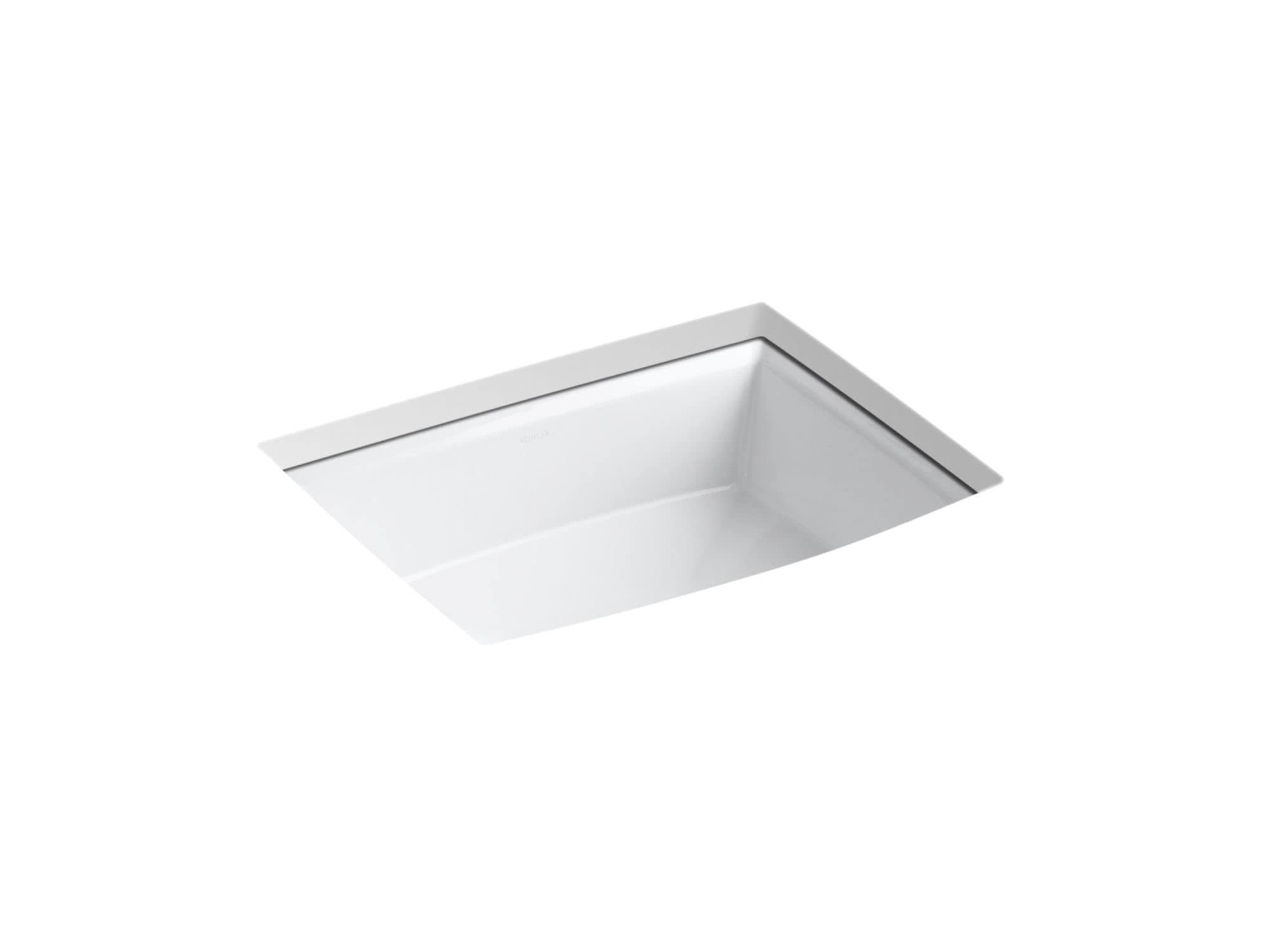 KOHLER K-2355-0 Archer Under-Mount Bathroom Sink, White