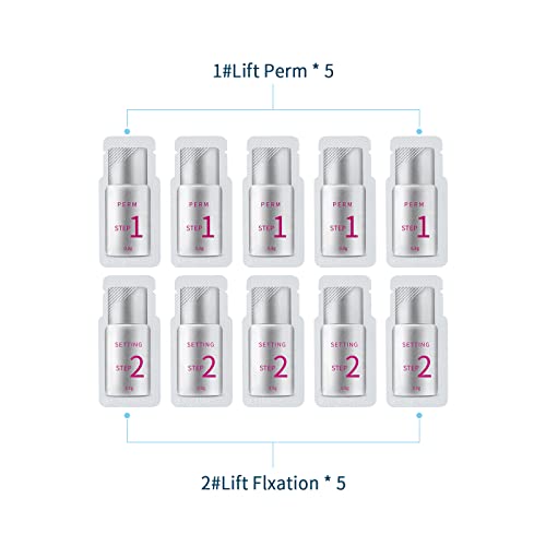 Fast Perm Lash Lift Kit Eyelash Perm Kit Perm&Setting Lotion (Quantity: 2×5 Packs)