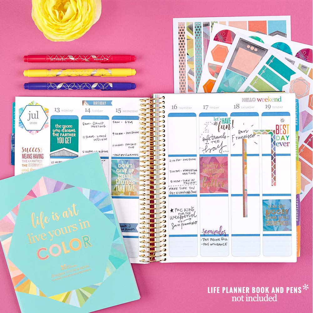 Erin Condren Designer Sticker Book Classic Sticker Book Edition 5 (466 Stickers). Decorative and Cute Stickers for Customizing Planners, Notebooks, and More