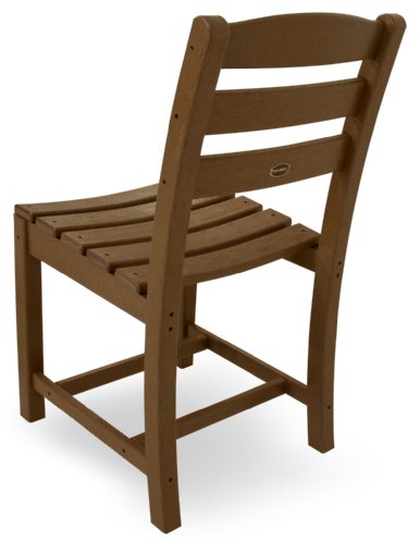 POLYWOOD TD100TE La Casa Café Dining Side Chair, Teak