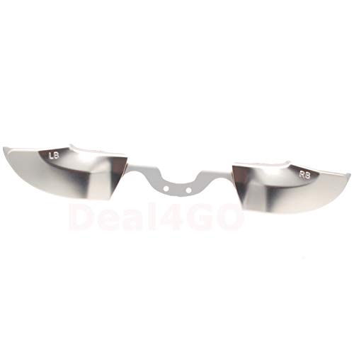Deal4GO Shoulder Trigger Bumpers RB LB Button Replacement for Xbox One Elite Controller Bumper 1697 & 1698 (Silver)