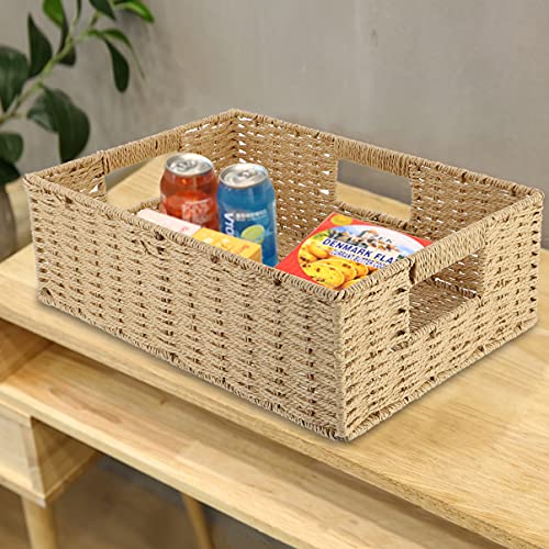 Hemoton 1pc Rattan Sundries Storage Basket Wicker Basket Clothes Storage Container Woven Storage Organizer with Lid Woven Basket Container Sundries Basket Weaving Toilet Child Fruit Stand