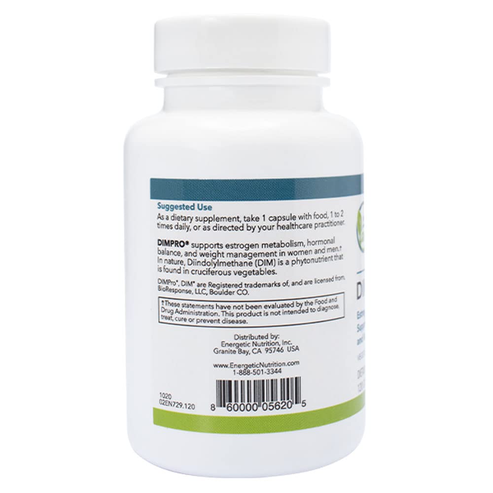 Energetic Nutrition DIMPRO - BioResponse DIM 75 mg, 120 caps - 1 Bottle