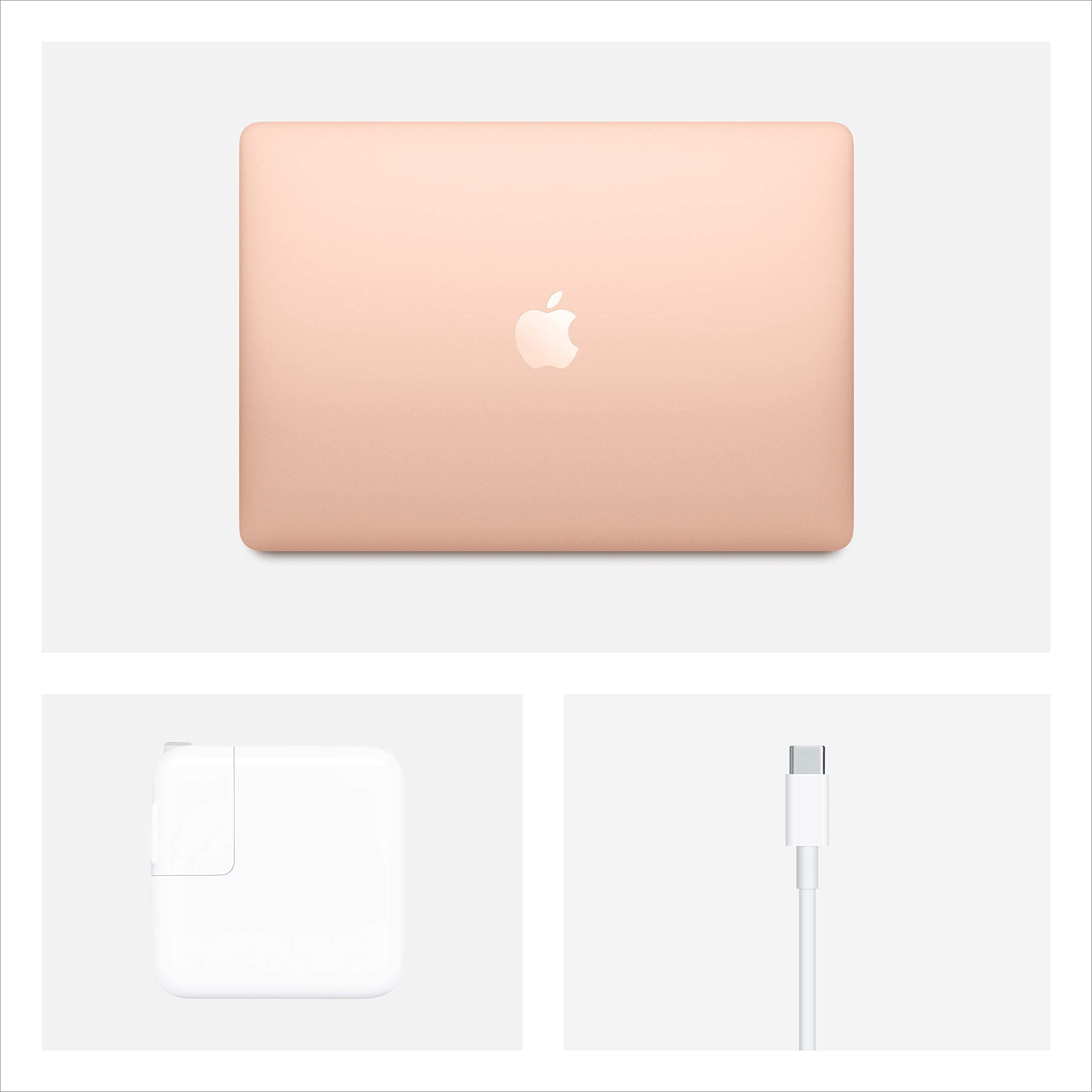 Early 2020 Apple MacBook Air with 1.1GHz Intel Core i3 (13-inch, 8GB RAM, 512GB SSD Storage) (QWERTY English) Gold (Renewed)