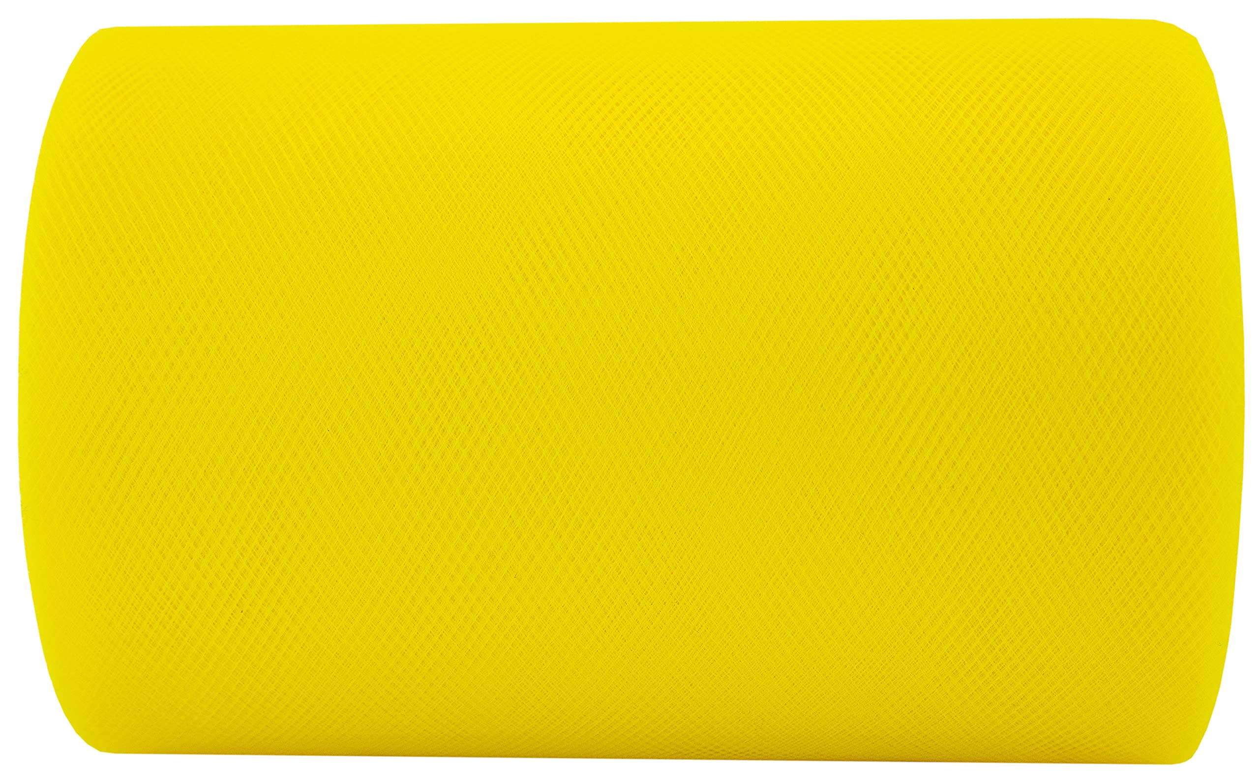 Tulle Fabric Roll | 6β by 100 Yards | Polyester Spool for Crafts Decorations Tutu Weddings Costumes Skirts Parties Gift Bow and More β by Craft Forge (Yellow)