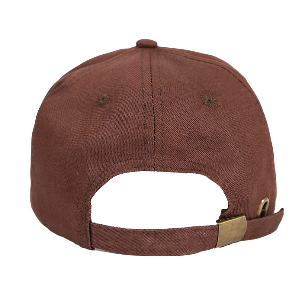 Fashion Autumn Winter UPS United Parcel Service Embroidered Brown Hat Adjustable Cashmere Cotton Hat (Brown)