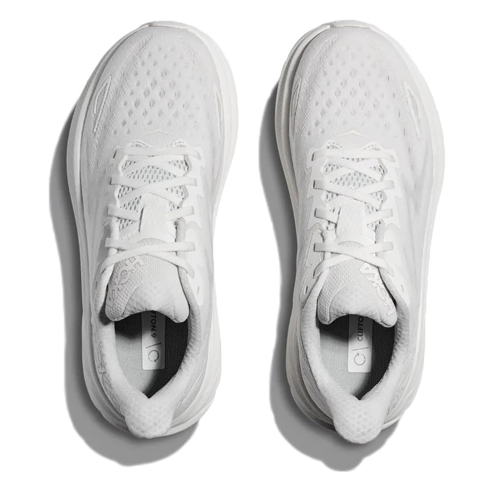 Hoka Women's Clifton 9 Sneaker, White/White, 8