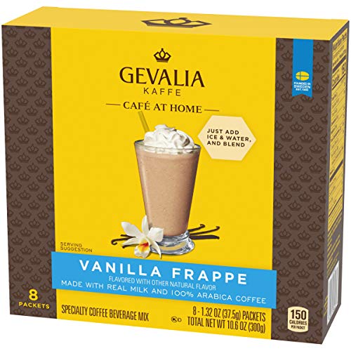Gevalia Cafe at Home Vanilla Frappe Coffee Mix (8 Packets)