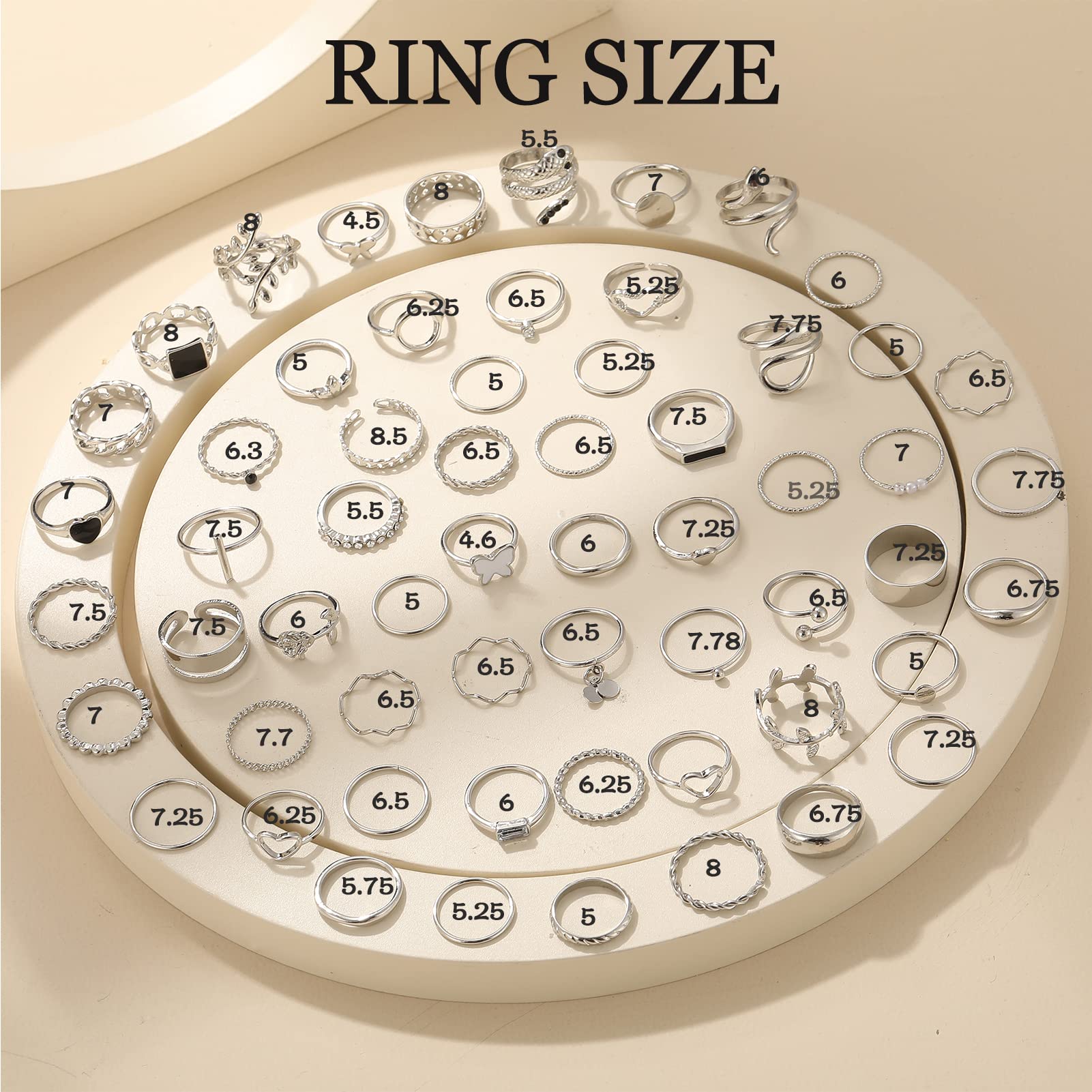 iF YOU 66 Pcs Gold Knuckle Rings Set for Women, Vintage Stackable Rings, Boho Snake Finger Rings, Trendy Midi Rings Pack for Teen