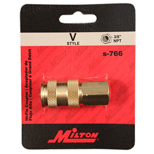 Milton Industries (S-766) 3/8" FNPT Female V-Style High-Flow Coupler