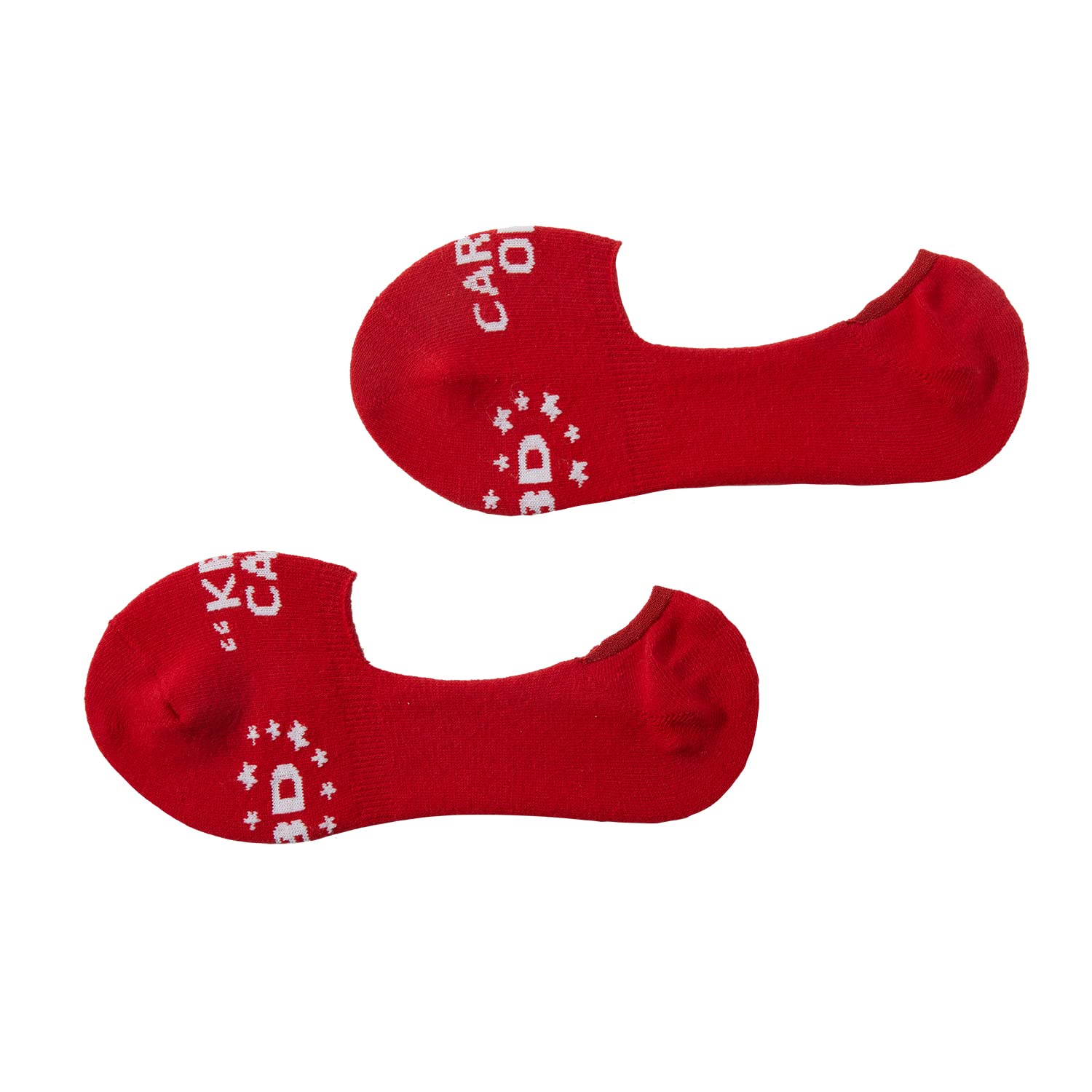 HBD No Show Ankle Short Socks Men's Low Cut Cotton Boat Invisible Hidden Socks Non-Slip for Flats 3 Pairs RED