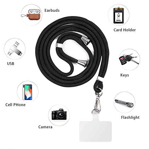 Shantime Infinix Smart 6 Case + Universal Mobile Phone Lanyards, Neck/Crossbody Soft Strap Silicone TPU Cover Bumper Shell for Infinix Smart 6 Plus (6.6β)