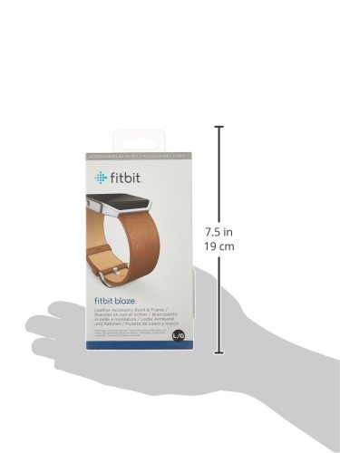 Fitbit Blaze Accessory Band, Leather, Camel, Large