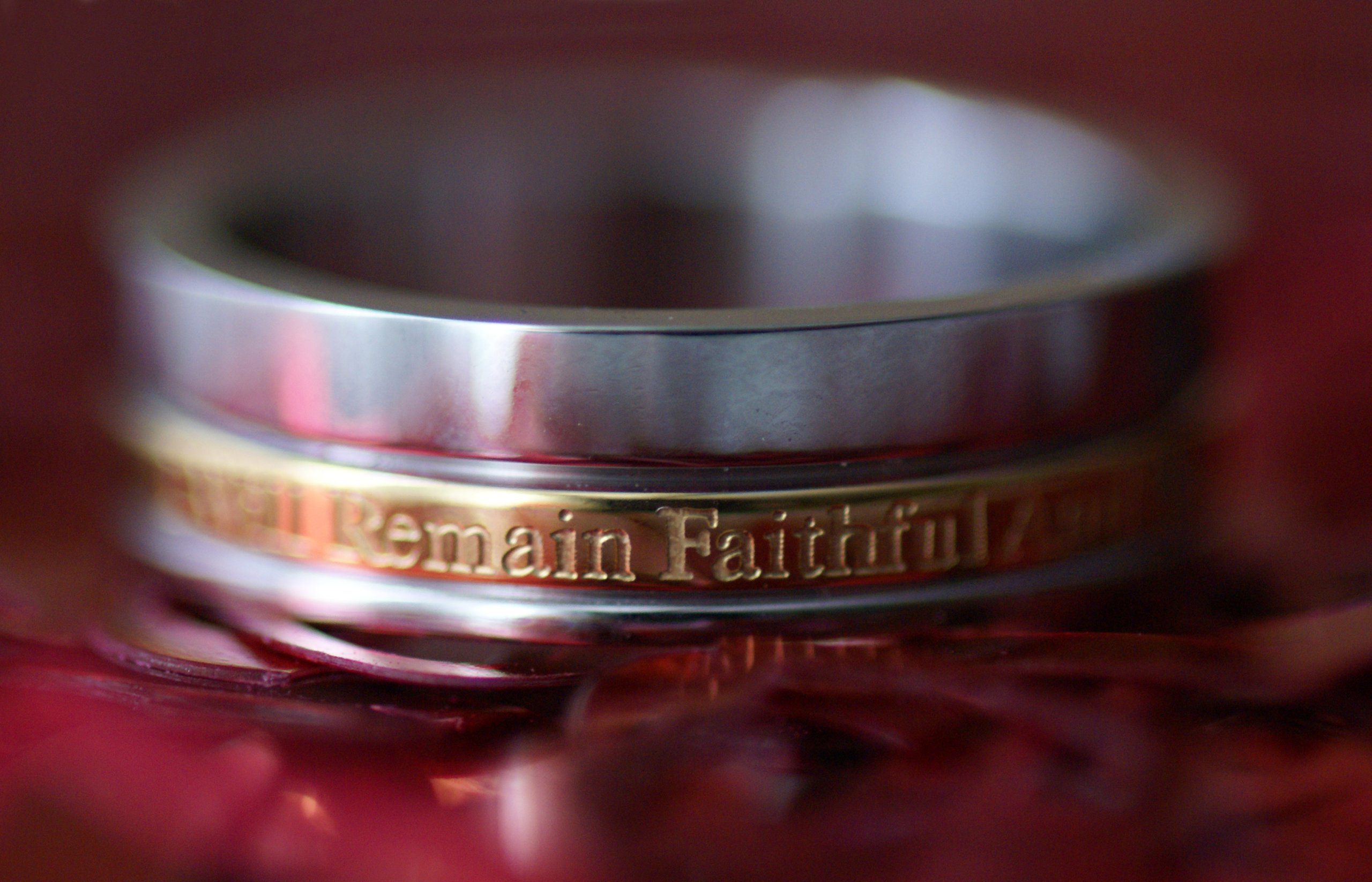 FORGIVEN JEWELRY I Will Remain Faithful And True Ring size size 7