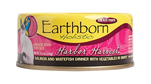 Earthborn Holistic Harbor Harvest Grain Free Canned Cat Food, 5.5 Oz, Case Of 24