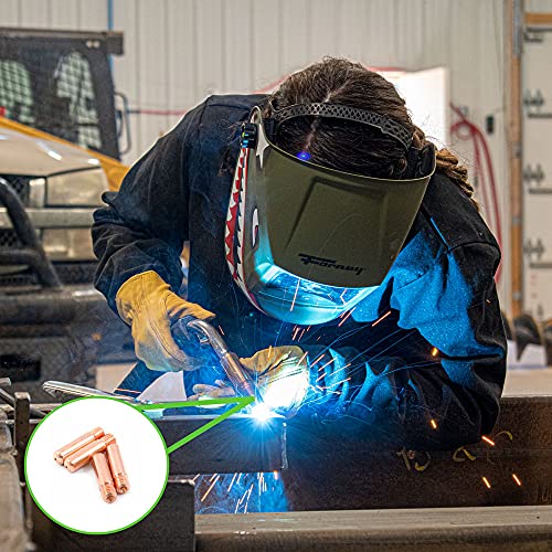 Forney 60171 Contact Tip For Mig Welding, Tweco Binzel or Clarke, .030, 4-Pack,Copper, 0.03