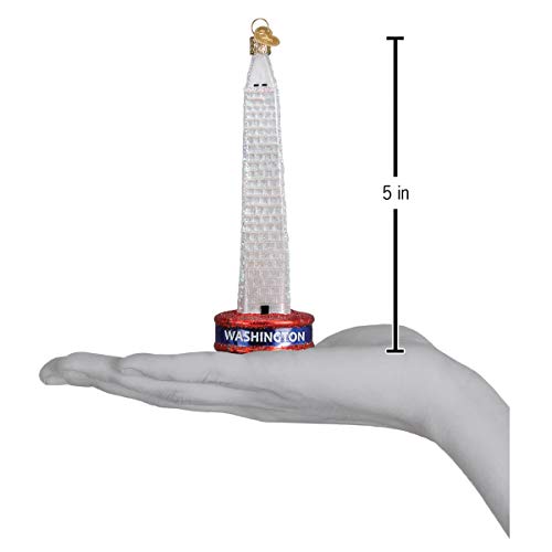 Old World Christmas Glass Blown Ornament Washington Monument (20093)