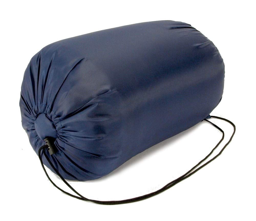 EDMBG Sleeping Bag - 20+ Degrees - Navy Blue - Camping Gear - Carrying Bag New