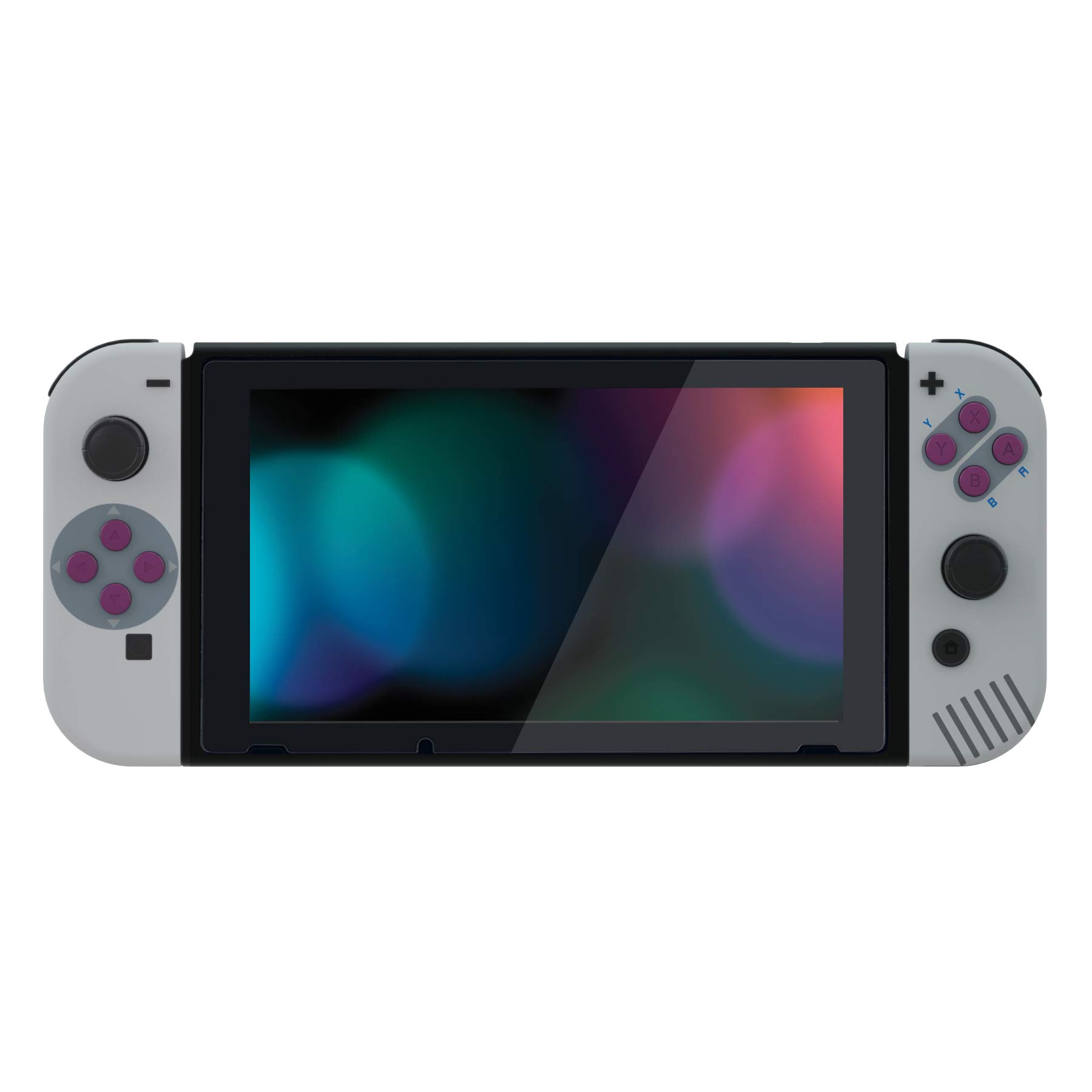 eXtremeRate DIY Replacement Shell Button for Nintendo Switch & Switch OLED, Classic 1989 GB DMG-01 Style Soft Touch Housing with ABXY Direction Button for Joycon Controller- Console Shell NOT Included