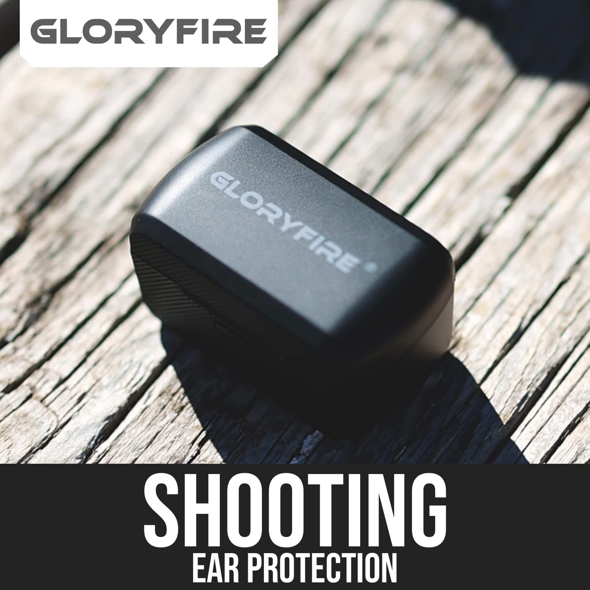GLORYFIRE Shooting Ear Protection Ear Plugs for Shooting Range Hearing Protection 22dB Noise Reduction Electronic Silencer Earbuds for Shooting&Hunting