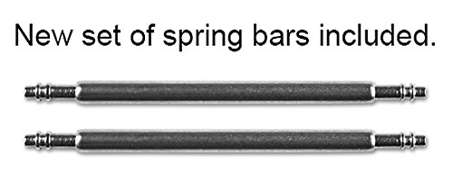 deBeer 20mm Oris Style Compatible Divers Clasp Rubber Replacement Watch Band - Black