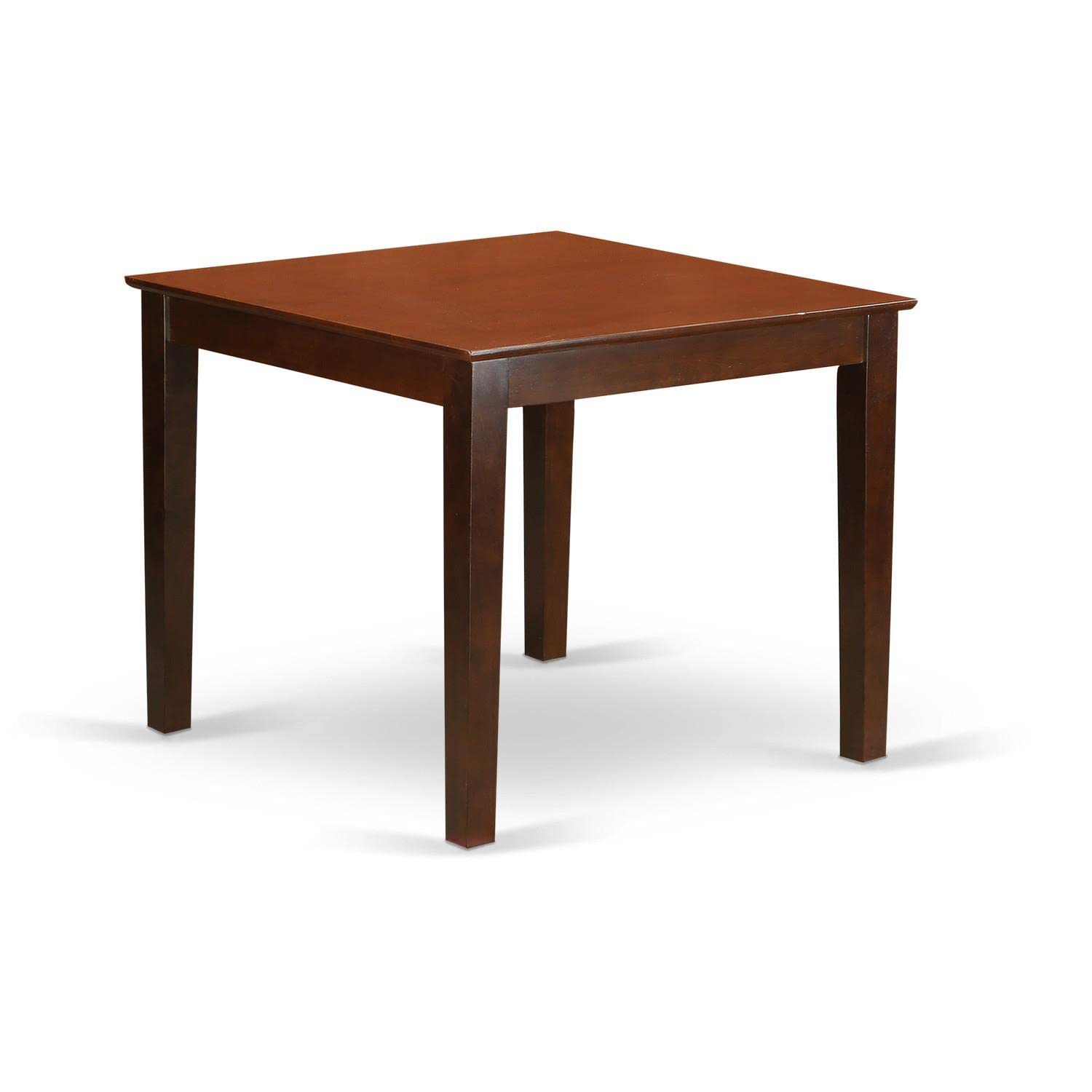 East West Furniture OXDU5-MAH-W Oxford 5 Piece Set for 4 Includes a Square Table and 4 Kitchen Dining Chairs, 36x36 Inch