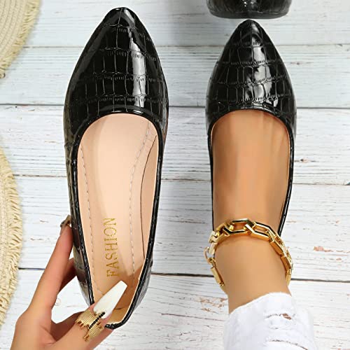 FASDNENDYS Fashion Women's Non Slip Slip On Mesh Stone Pattern Breathable Leisure Work Single Shoes Semi Casual Shoes for Men
