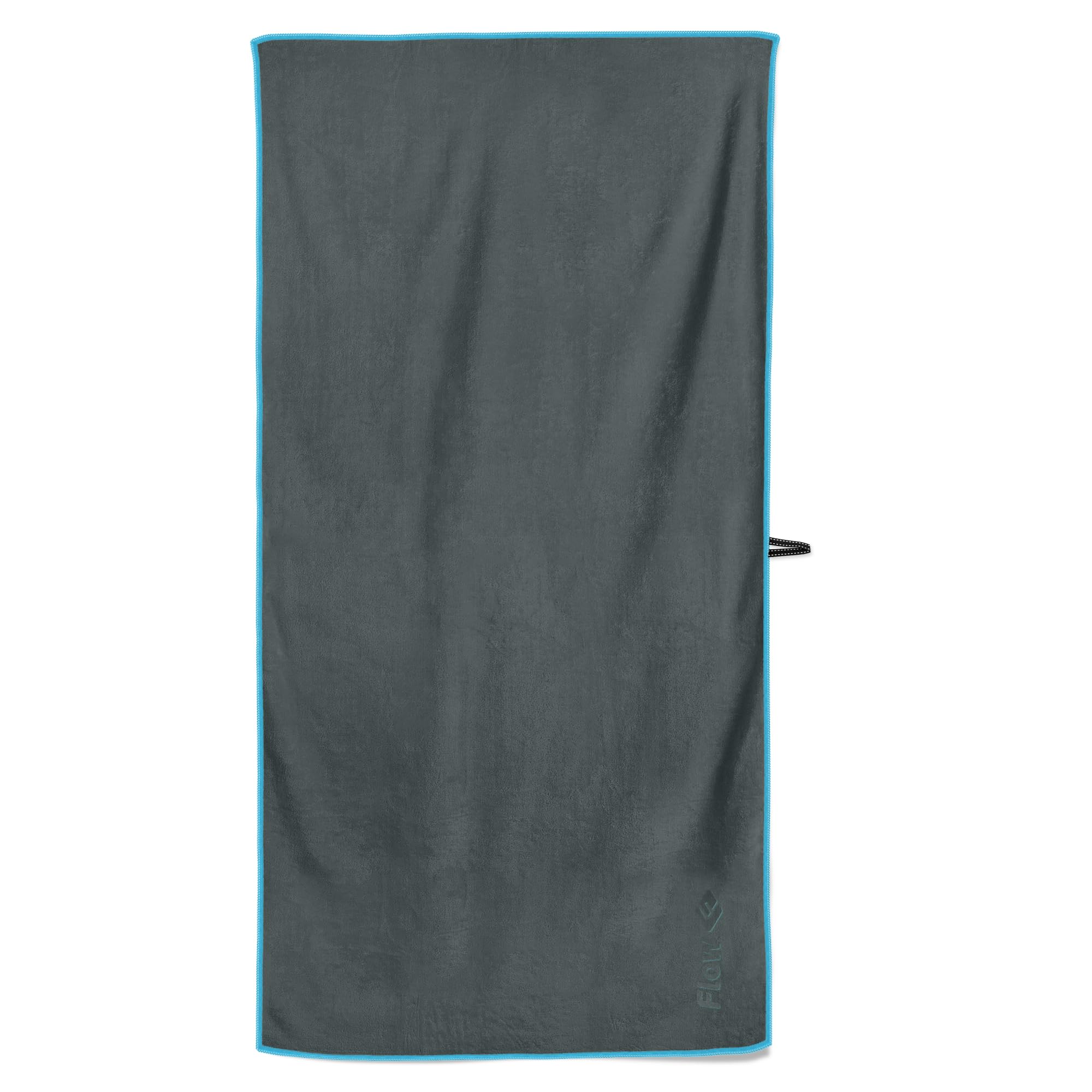Flow Hydro Sport Towel - Microfiber Quick Dry Swimming Towels for Swim, Pool, Triathlon, and Other Water Sports in Medium, Large, Extra Large, and Hooded Sizes (Gray, Medium (48" x 24"))