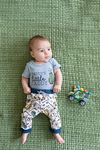Mud Pie Baby Boys Little Caddy Crawler & Pant Set, 3-6M