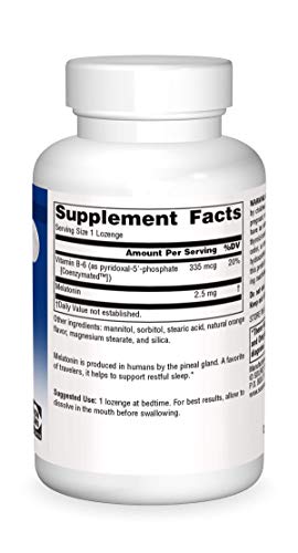 Source Naturals Melatonin 2.5 mg - 240 Orange Flavored Lozenges