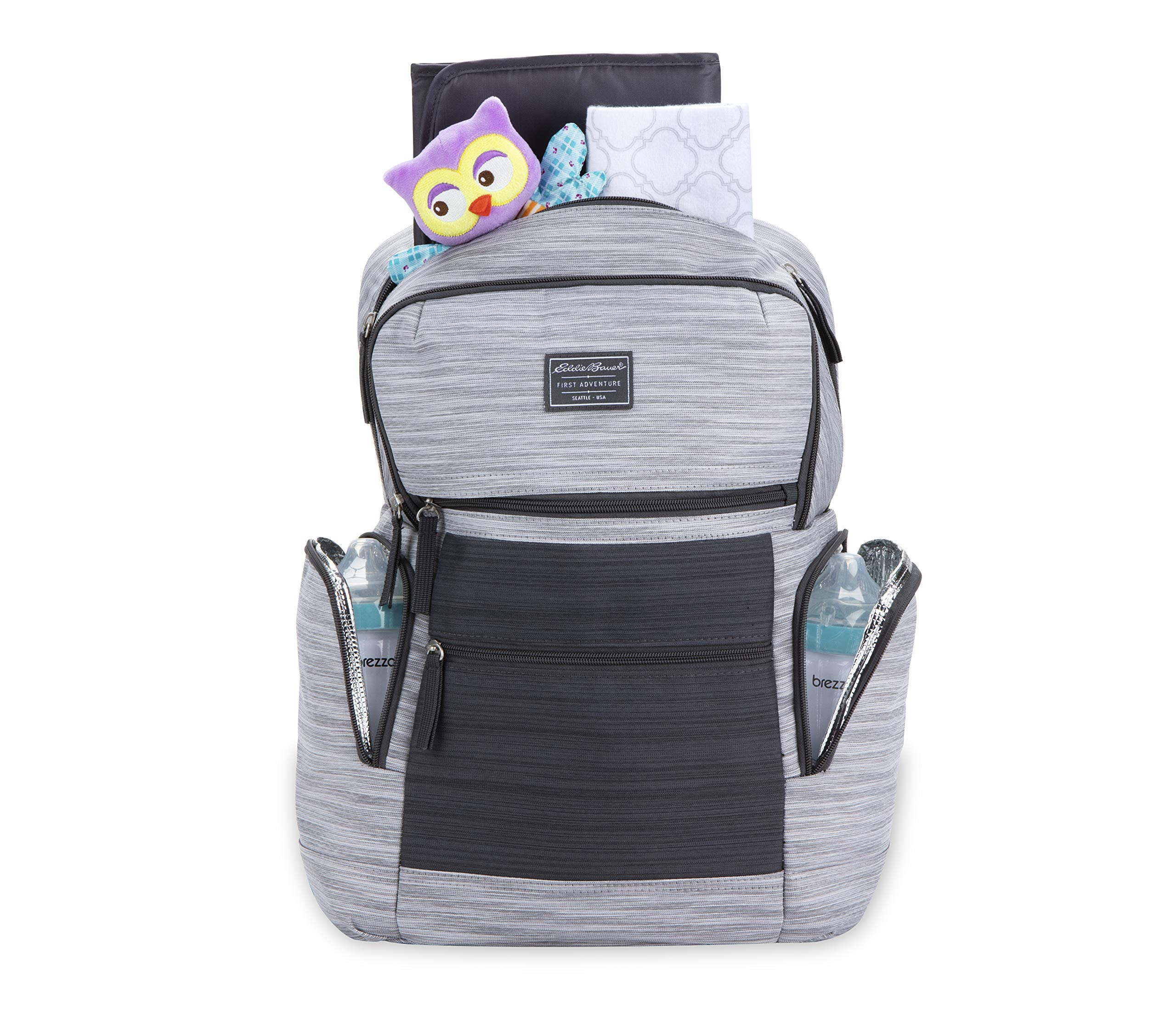 Eddie Bauer East Sound Diaper Backpack, Grey