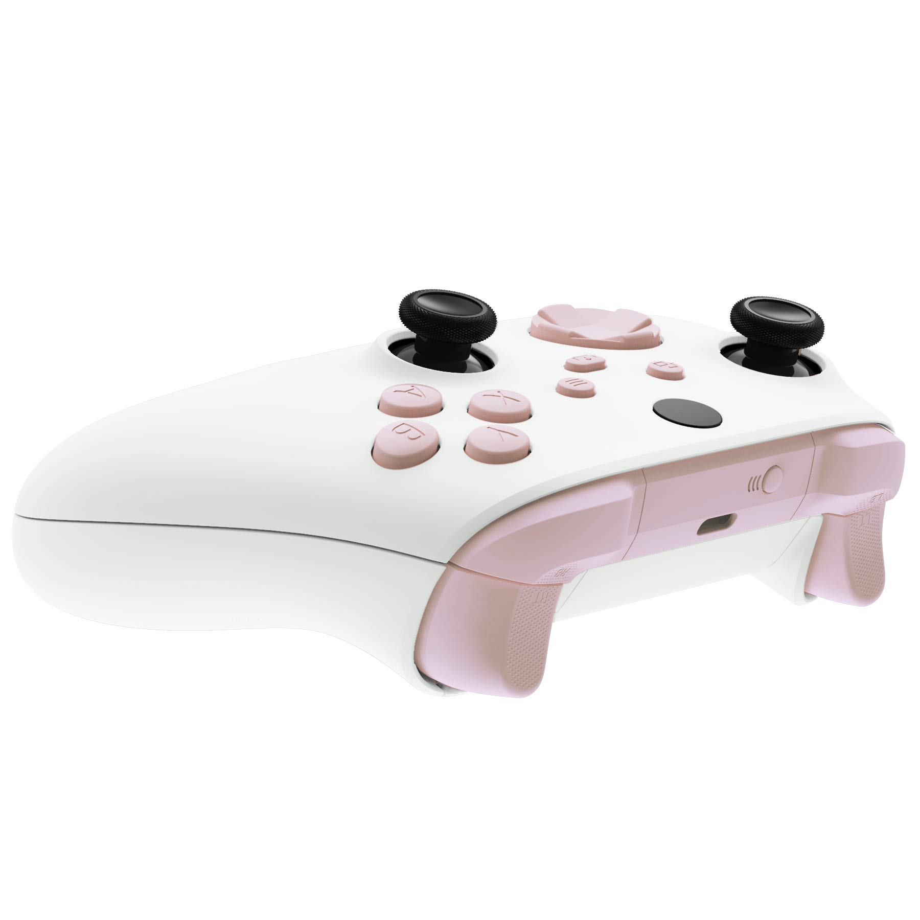 eXtremeRate Replacement Buttons for Xbox Series X & S Controller, Cherry Blossoms Pink Custom Repair Kit Bumpers Trigers Dpad ABXY Start Back Sync Share Keys Parts for Xbox Core Wireless Controller