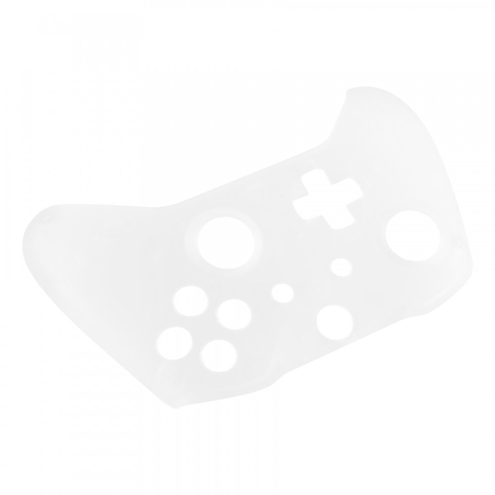 eXtremeRate Foggy Clear Faceplate Cover for Xbox One Wireless Controller (Model 1708), Custom Case Replacement Front Housing Shell for Xbox One S & Xbox One X Controller - Controller NOT Included