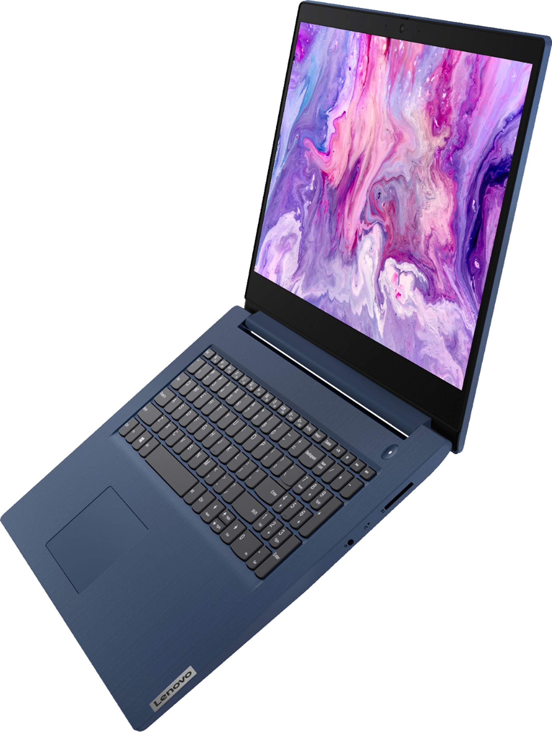 Lenovo 2023 IdeaPad 3 17.3" HD+ Laptop PC Intel 11th 2-Core i3-1115G4 20GB RAM DDR4 512GB M.2 NVMe SSD Iris Xe Graphics USB-C HDMI WIFI AX BT Webcam Card Reader Blue Windows 10 Home w/RE Accessories