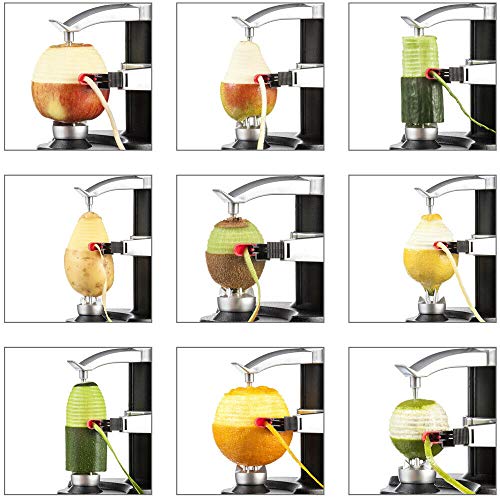 Electric Kitchen Automatic Peel Tool Potato Fruit Peeler Slicer Peeling Machine Tool Vegetable Fruit Fast Peeling Machine Black