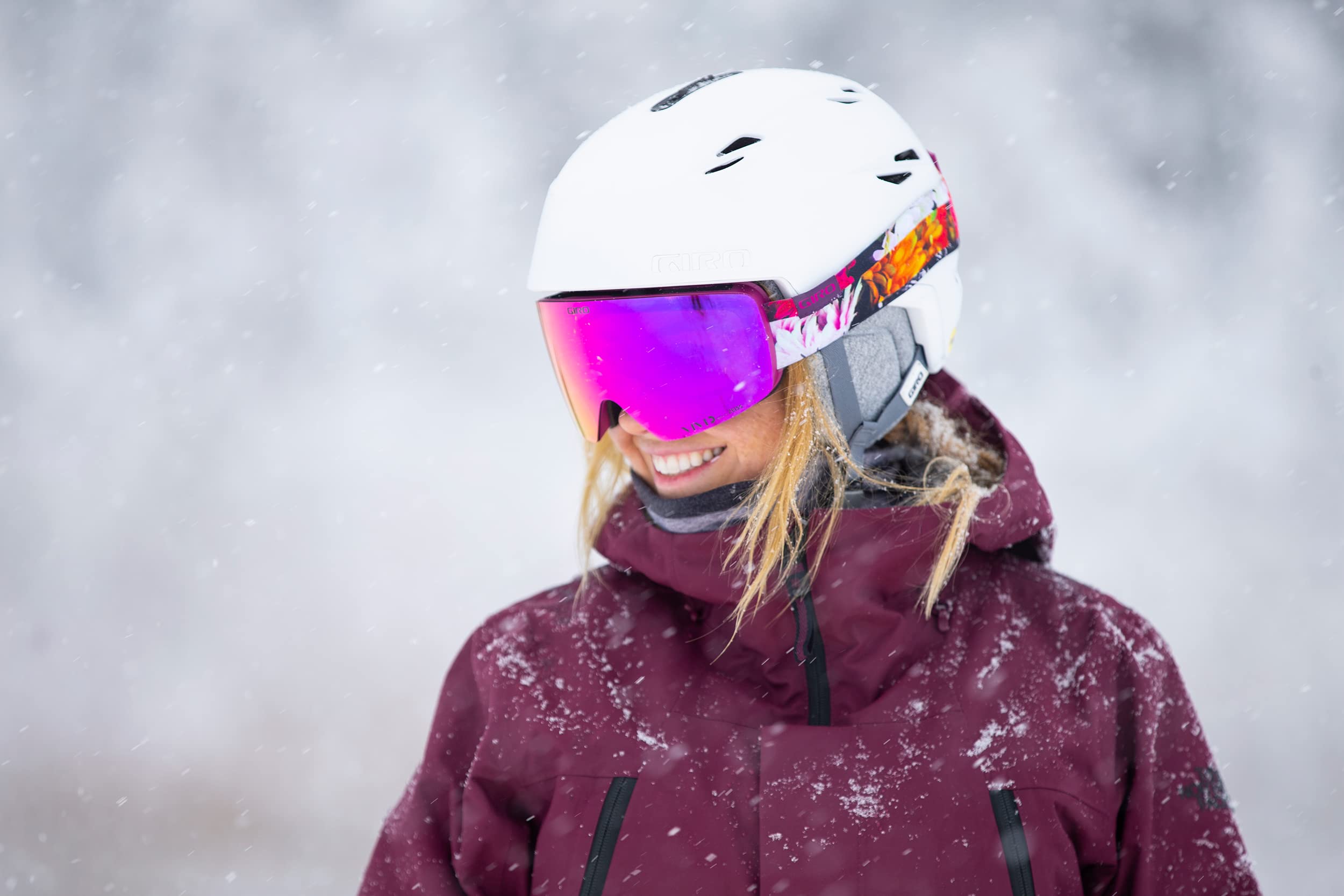 Giro Contour RS Ski Goggles - Snowboard Goggles for Men & Women - Black Craze Strap with Vivid Onyx/Vivid Infrared Lenses