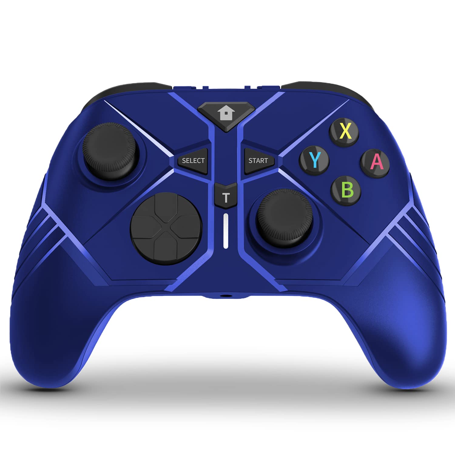 Gina Joyfurno Wireless Controller, Game Controller Compatible with Xbox ONE/ONE X/S, Xbox Series X/S, PS3, PC-Windows 7/8/10/11, Gamepad Built-in Dual Vibration, 2.4GHz Connection (Programmable-Blue)