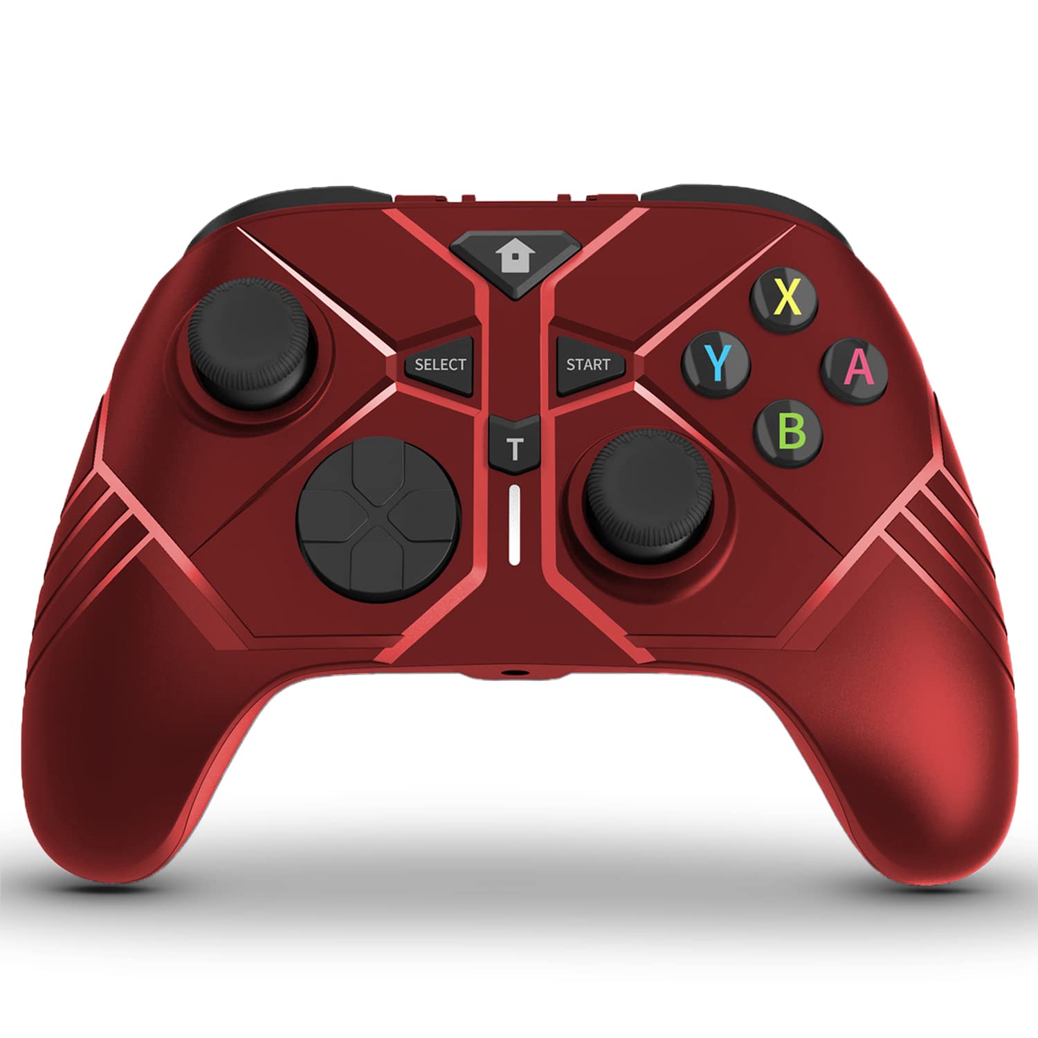 Gina Joyfurno Wireless Controller, Game Controller Compatible with Xbox ONE/ONE X/S, Xbox Series X/S, PS3, PC-Windows 7/8/10/11, Gamepad Built-in Dual Vibration, 2.4GHz Connection (Programmable-Red)