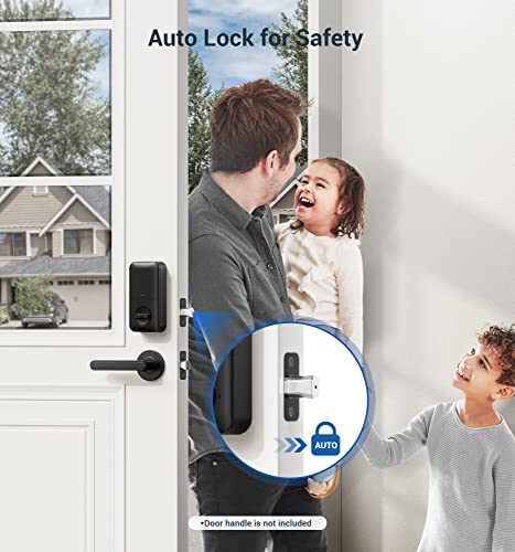 Veise Fingerprint Door Lock, Keyless Entry Door Lock, Electronic Keypad Deadbolt with Keys, Biometric Smart Locks for Front Door, Auto Lock, Anti-Peeking Password, Easy Installation, Oil Rubbed Bronze