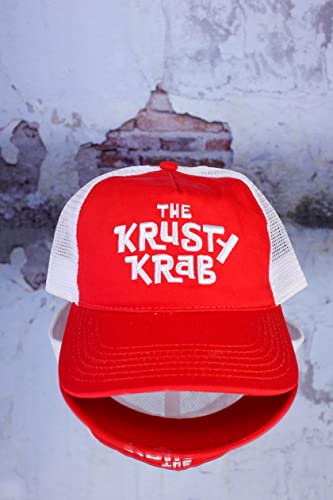 SpongeBob SquarePants Sponge Bob Square Pants The Krusty Krab Logo Adult Men's Snap Back Dad Baseball Cap Women's Snapback Fathers Hat
