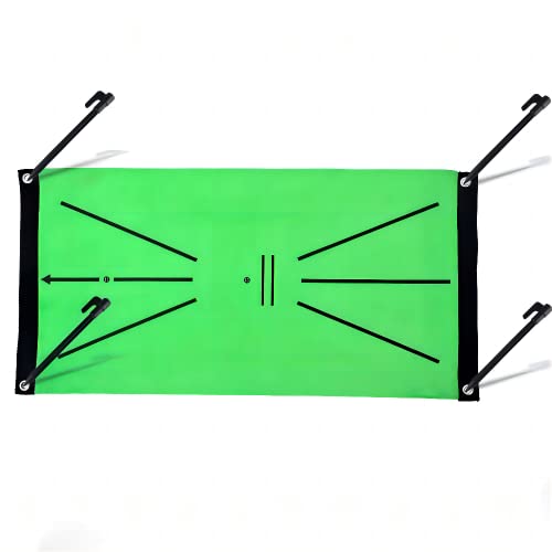HAIYUDIANSA Golf Training Aid for Swing Correction –Golf Hitting Mat,Golf Training Mat for Swing Detection Batting Swing Detection and Hitting Enthusiasts, Portable Golf Mats Practice