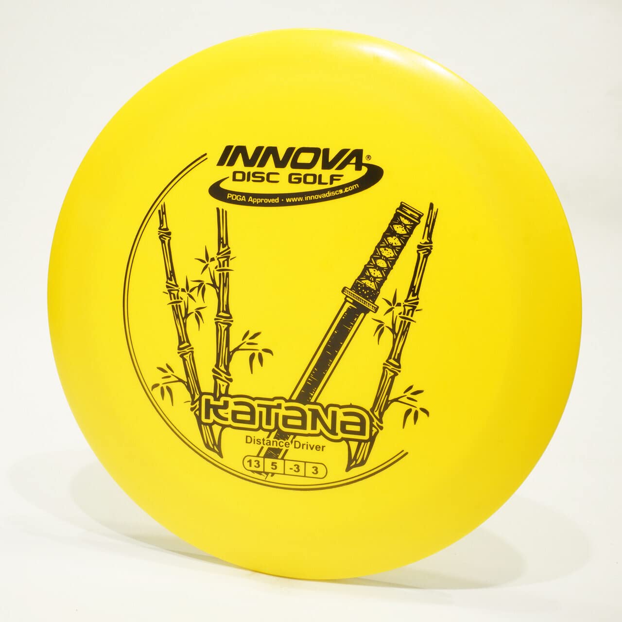 Innova Katana (DX) Super Light Distance Driver Golf Disc, Pick Weight/Color [Stamp & Exact Color May Vary] Yellow 140-149 Grams