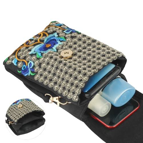 Forever Haru Latest Retro Lady Cell Phone Bag Crossbody Shoulder Wallet Purse Handbag Pouch, Multicolor