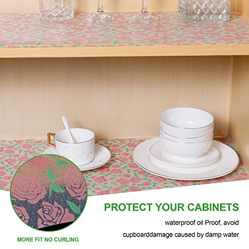 INNOLITES Shelf Liner, Non-Slip Shelf Liners for Kitchen Cabinets, Waterproof Non-Adhesive Kitchen Drawer Liner, Durable EVA Cabinet Liners for Shelves, Refrigerator, Cupboard, Storage