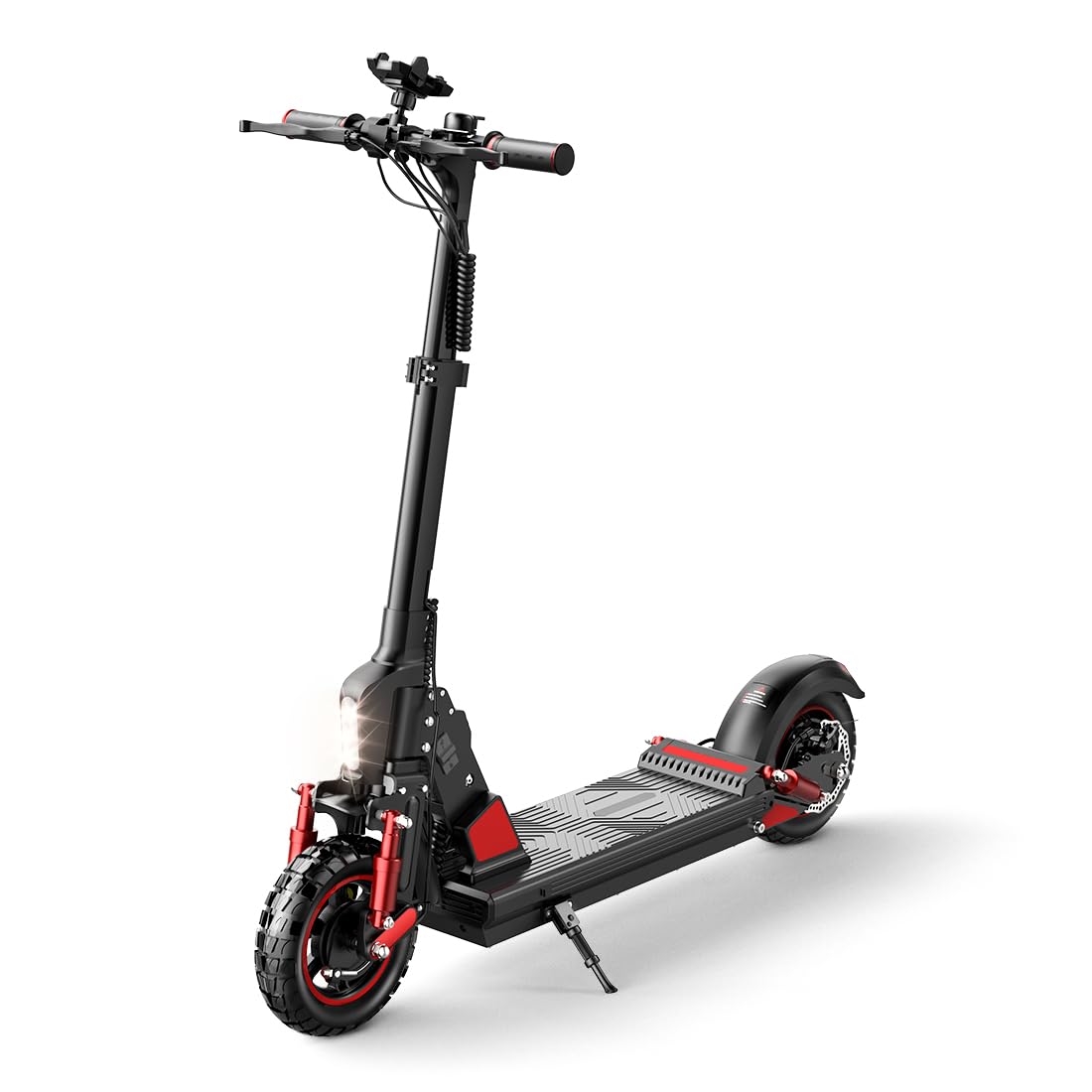 Electric Scooter,Fast-Charging 800W Motorized Scooter,24 Miles Range, 28 MPH Portable Folding Commuter Electric Scooter for Adults (Red)